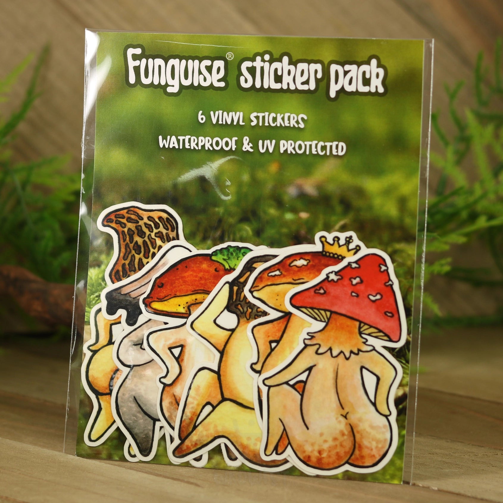 Vinyl Funguise® Sticker Pack - "Foraging Family"